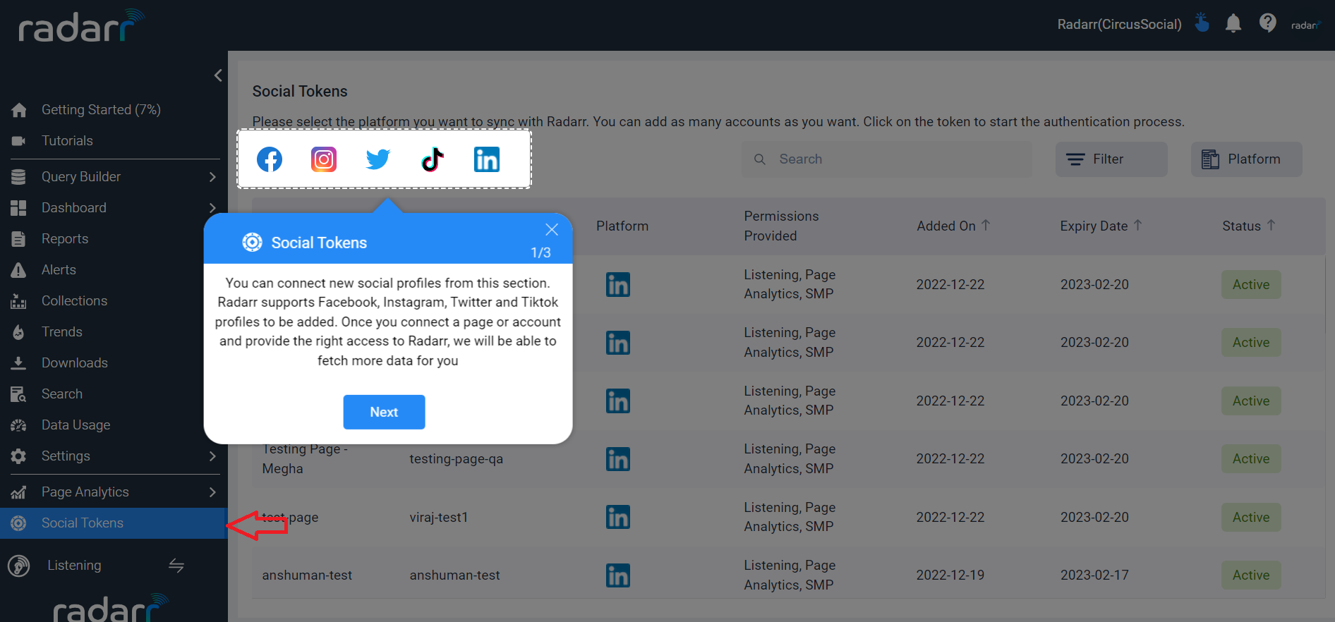 Facebook Token Authentication - Radarr by Genesys Support and Knowledge ...