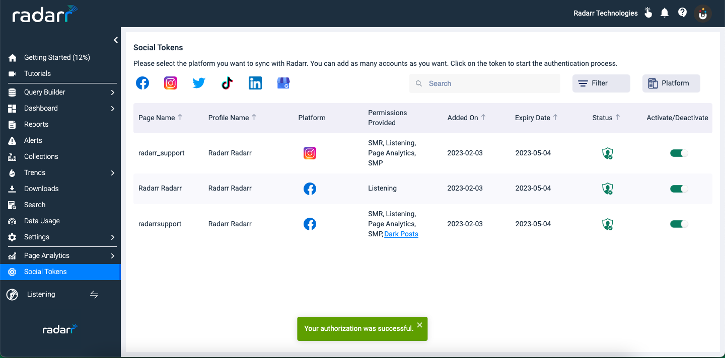 Complete Guide on Social Token Authentication - Radarr by Genesys Support and Knowledge Base