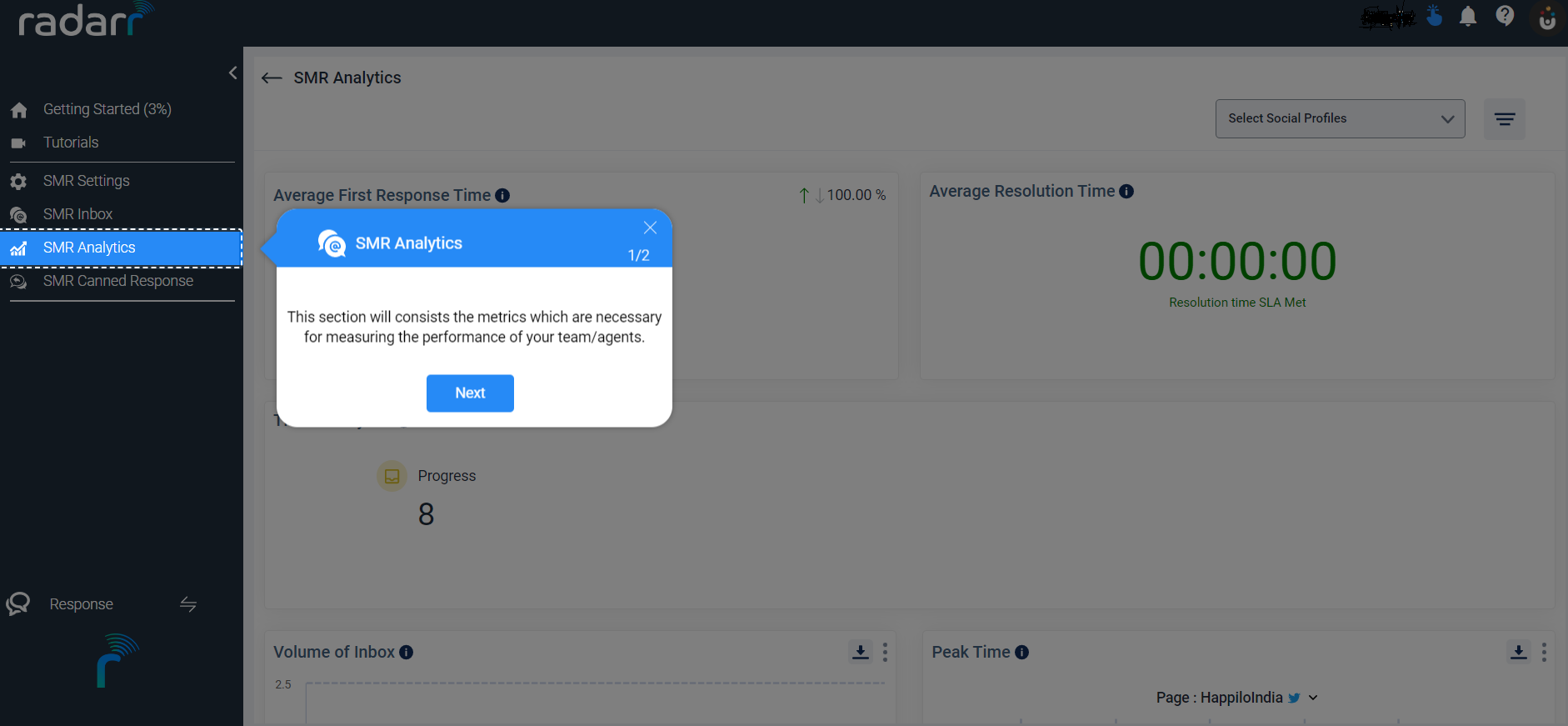 SMR Analytics in Social Media Response - Radarr by Genesys Support and ...