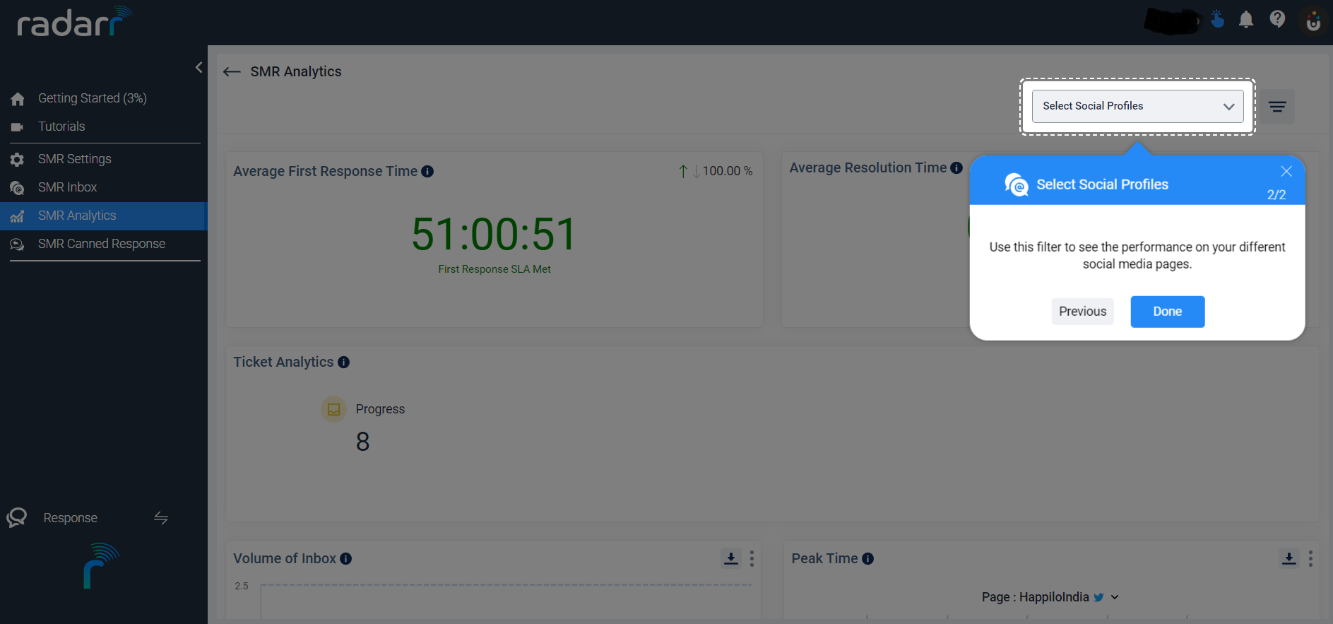 SMR Analytics in Social Media Response - Radarr by Genesys Support and ...